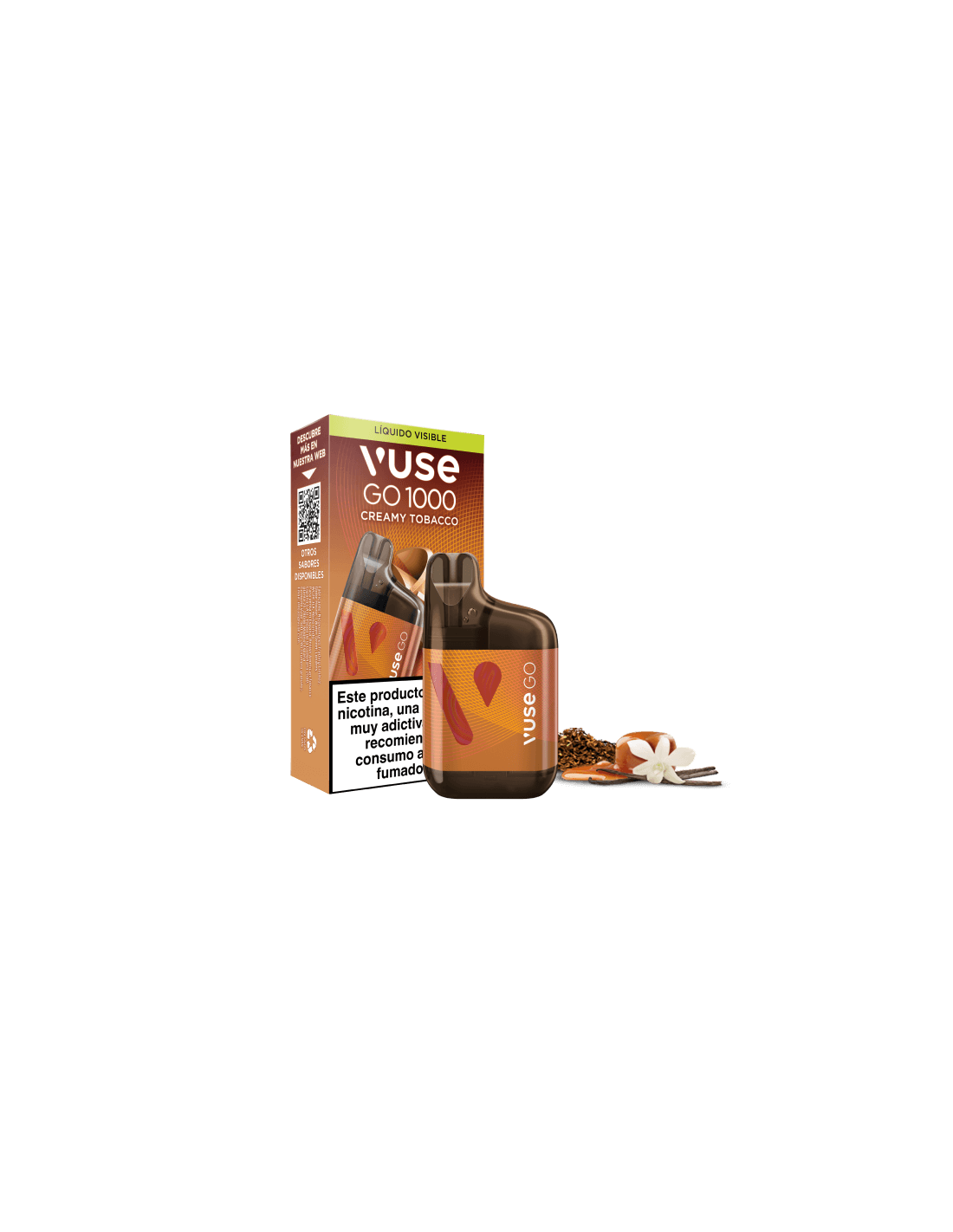 Pod Desechable Creamy Tobacco GO 1000 Box by Vuse | vaperdistribution.com